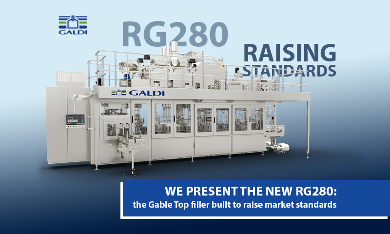 Die innovative Gable Top RG280 Verpackungsmaschine | Galdi