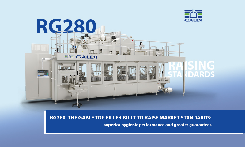 Giebelkarton-Abfüllmaschine mit herausragender Hygieneleistung | Galdi