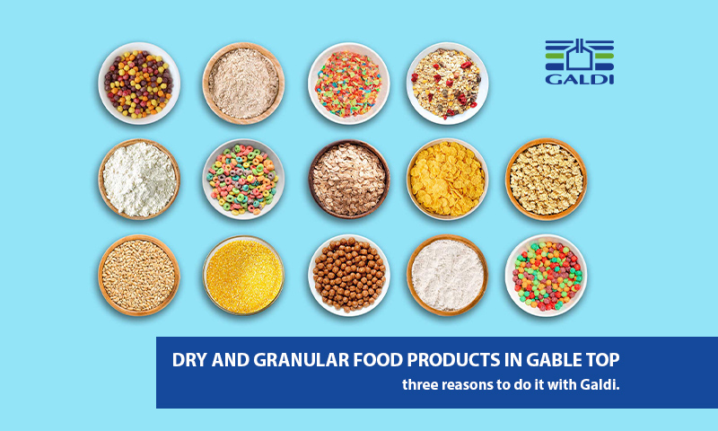 Gable Top Packaging: Powdered and Granular Foods | Galdi