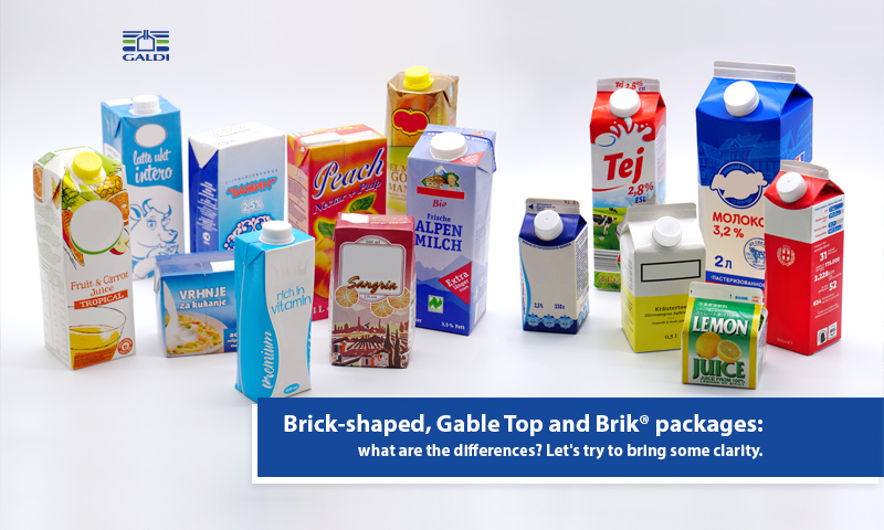 Difference Between Brick-shaped and Gable Top Packages | Galdi